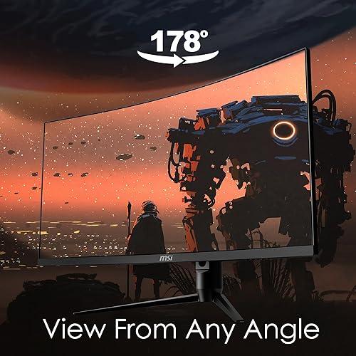 MSI Optix MAG342CQR 1500R Curvature 21:9 Aspect Ratio Narrow Bezel 1ms ...