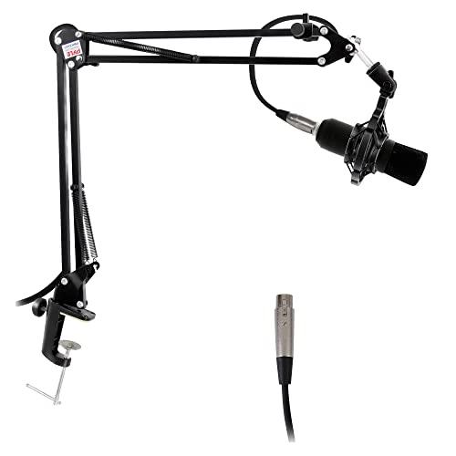 Pyle Suspension Microphone Boom Stand, Simple Clamp-Style Installation ...