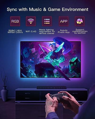 Azoula TV LED Backlight Immersion Ambient TV Strip Lights for 55-65 ...