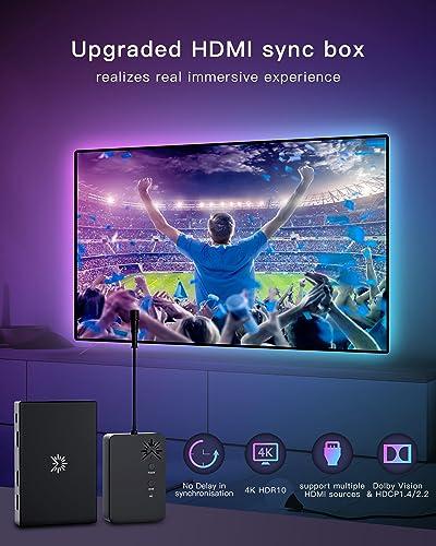 Azoula TV LED Backlight Immersion Ambient TV Strip Lights for 55-65 ...