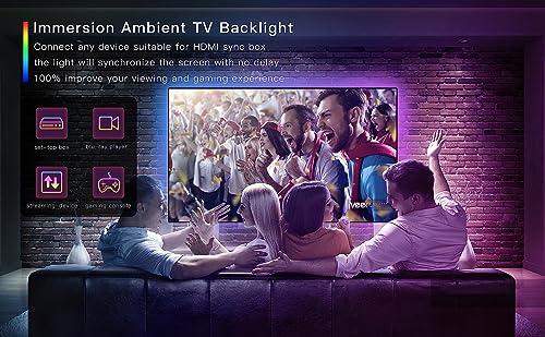 Azoula TV LED Backlight Immersion Ambient TV Strip Lights for 55-65 ...