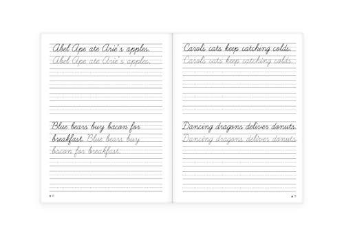 El libro de ejercicios de escritura cursiva para niños: un libro de práctica de escritura ...