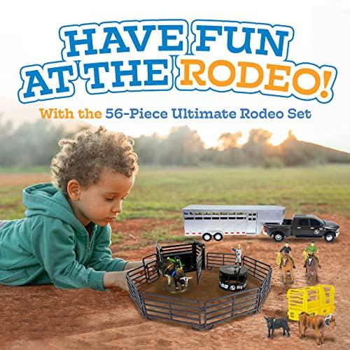 Big Country Toys 56 Piece PBR Rodeo Playset - Cowboy Toys for Kids ...
