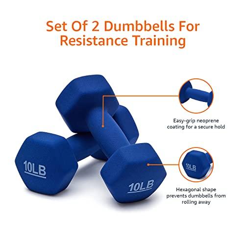 Amazon Basics Neoprene Coated Hexagon Workout Dumbbell Hand Weight, 20 ... Amazon Basics Neoprene Coated Hexagon Workout Dumbbell Hand Weight, 20 ...