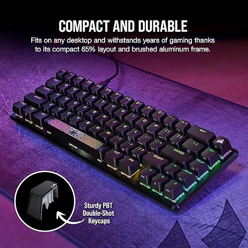 Corsair K65 PRO Mini RGB 65% Optical-Mechanical Wired Gaming Keyboard ...