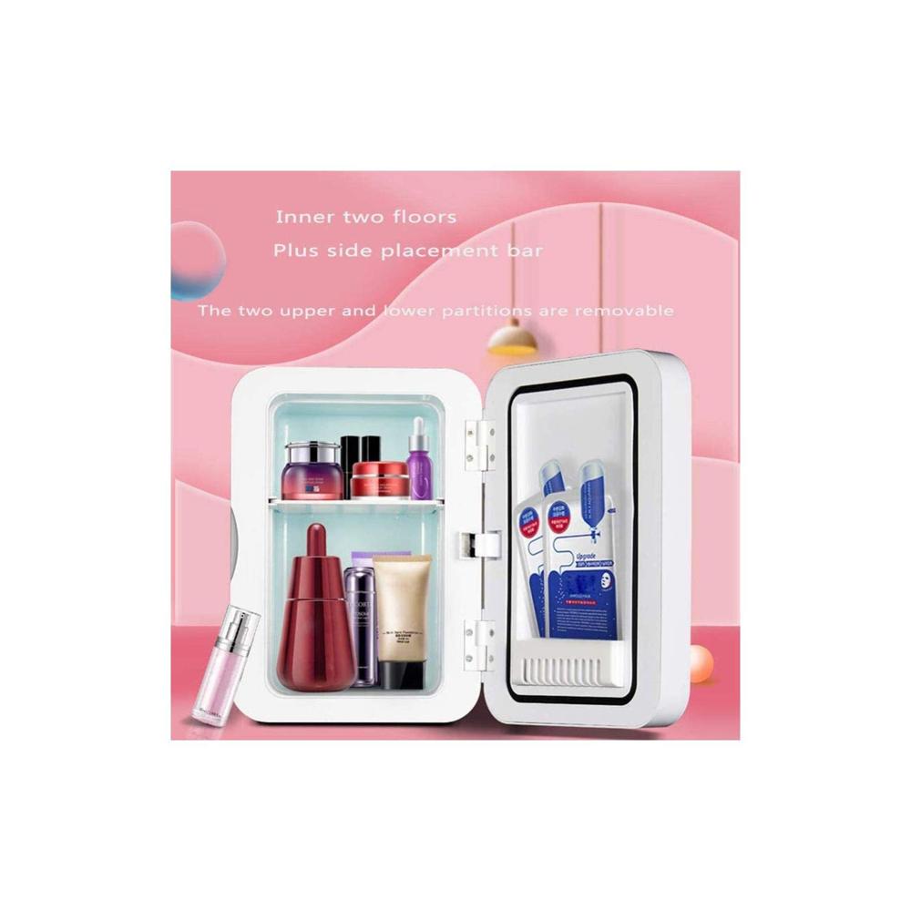Wgwioo Mini Makeup Fridge, 8L Portable Cosmetic Refrigerator, Glass ...