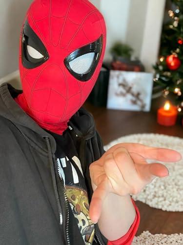 Spider Hero Mask Remote Control Movable Mechanical Eyes Spider Super ...