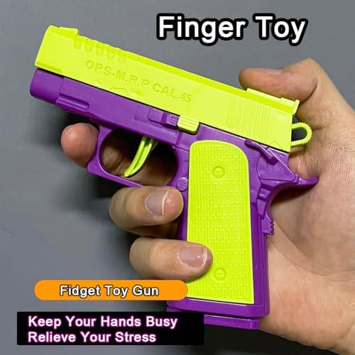 Dreamplay Fidget Toy Gun Set, 2 piezas de plástico 3D Mini 1911 Fidget ...