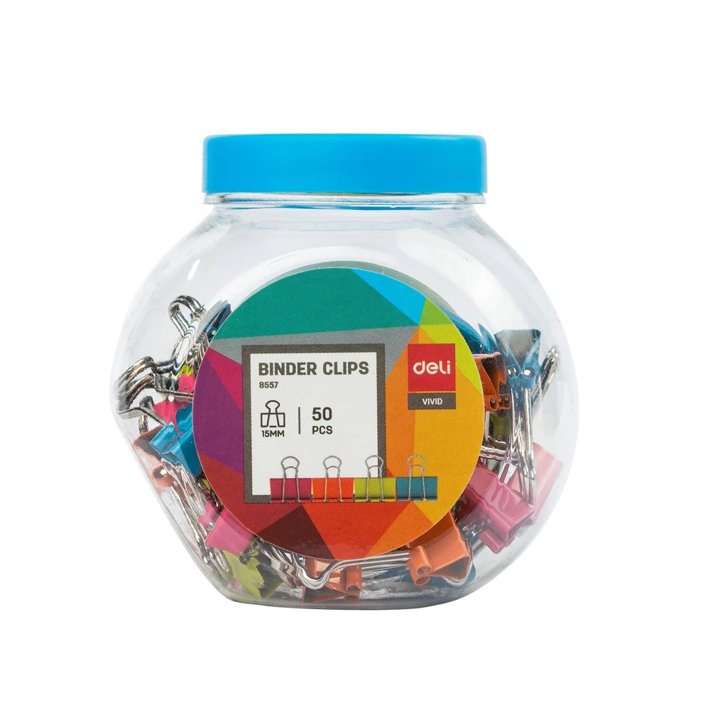Clips Billeteros Deli 15Mm Bote 50 Pzas Colores Surtidos : Precio Guatemala