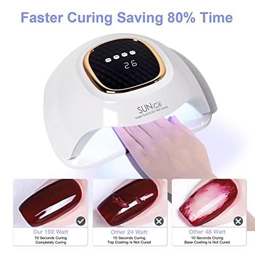 UV LED Nail Lamp, MIRAGE LAYON 288W Nail Curing Lamps for Home Salon ...