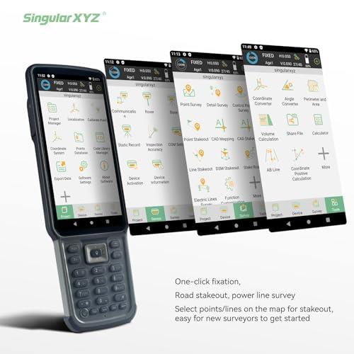 E1 GNSS IMU RTK GPS Surveying Equipment Rover with Poles Receiver Rtk ...