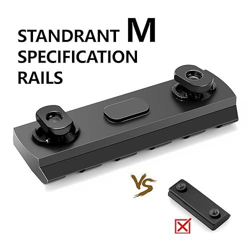 Mlock Picatinny Rails.Anovo 3-3-5-5-7-7 Paquete de 6 secciones de ...