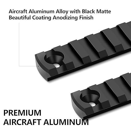 Mlock Picatinny Rails.Anovo 3-3-5-5-7-7 Paquete de 6 secciones de ...