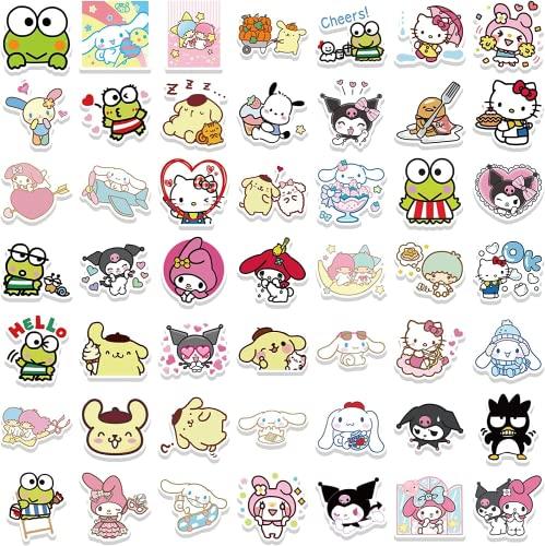 Paquete de 100 pegatinas lindas de Hello Kitty, pegatinas MyMelody ...