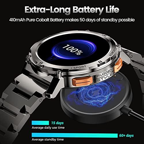 AMAZTIM Smart Watches for Men,60 Days Extra-Long Battery, 50M ...