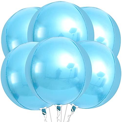 KatchOn, globos de aluminio azul claro – 22 pulgadas, paquete de 6 ...