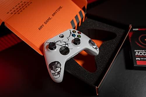 MODDEDZONE Skulls White Custom Wireless Controller Compatible with Xbox ...