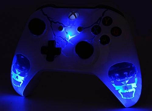MODDEDZONE Skulls White Custom Wireless Controller Compatible with Xbox ...