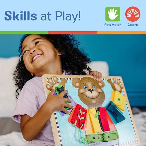 Melissa Doug Basic Skills Puzzle Board - Wooden Educational Toy - Learn ...