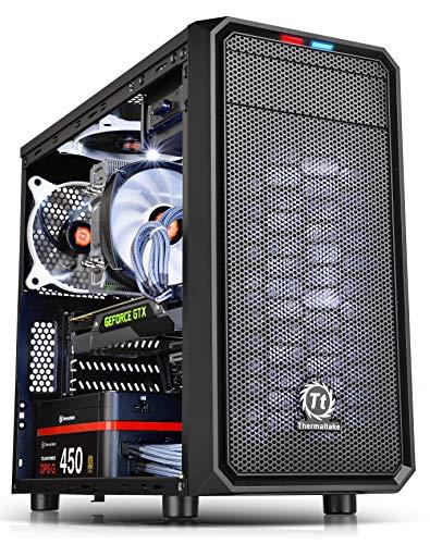 Thermaltake Versa H15 Micro ATX Mini Tower Computer Chasis con un ventilador trasero de 120 mm ...
