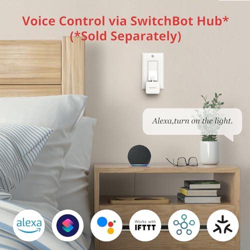SwitchBot Smart Switch Button Pusher - Bluetooth Fingerbot for Rocker Switch/One-Way Button ...