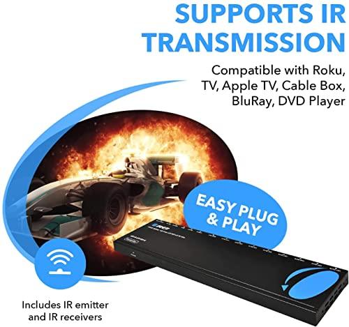 OREI 1x8 HDMI Extender Splitter Multiple Over Single Cable CAT6/7 1080P ...