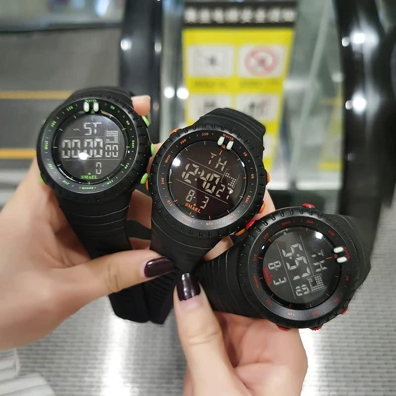 SMAEL Marca Relojes digitales para hombres Reloj moderno impermeable de ...