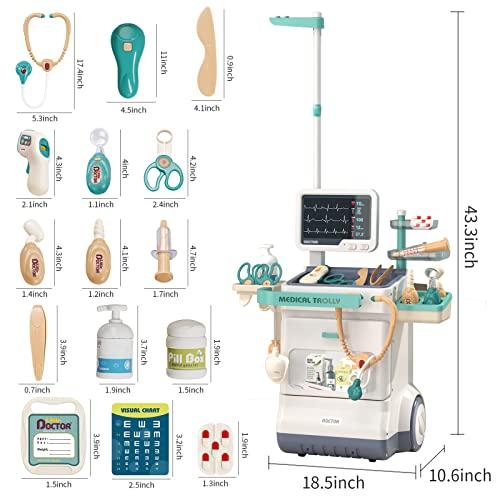 Jovow Doctor Kit for Kids, Pretend Medical Station Set for Boys Girls ...