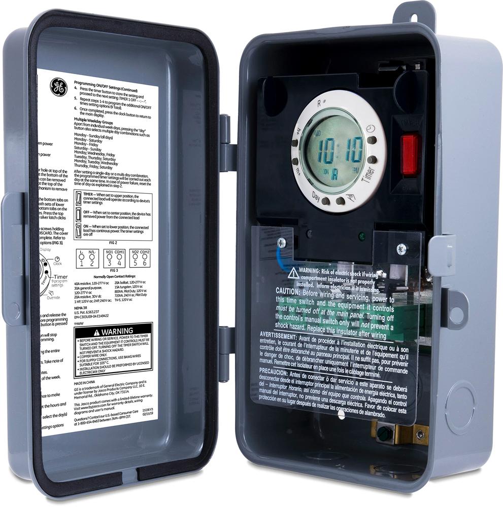 Timer Digital Industrial Caja Nema 3R 2Hp 46537 Ge : Precio Costa Rica