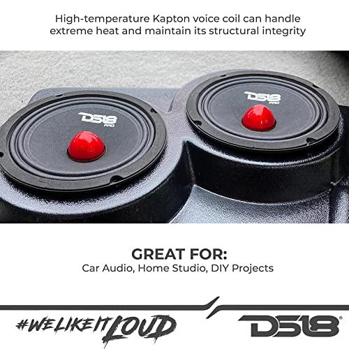 DS18 PRO-GM6B Loudspeaker - 6.5, Midrange, Red Aluminum Bullet, 480W ...
