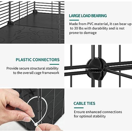 YITAHOME Indoor Cat Cage 2 Tier Kitten Cage House Cat Enclosure Outdoor ...