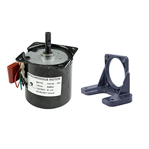 CHANCS 60KTYZ AC 110V 1.5RPM CW/CCW Permanent Magnet Synchronous Gear Motor With Motor Universal ...