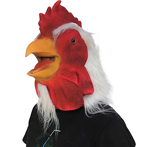 ifkoo Halloween Rooster Chicken Mask Funny Realistic Face Fursuit Head ...