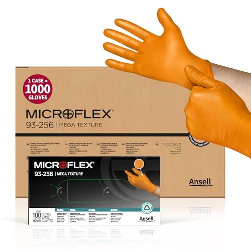 Guantes desechables de nitrilo extra duraderos Microflex 93-256 Mega ...