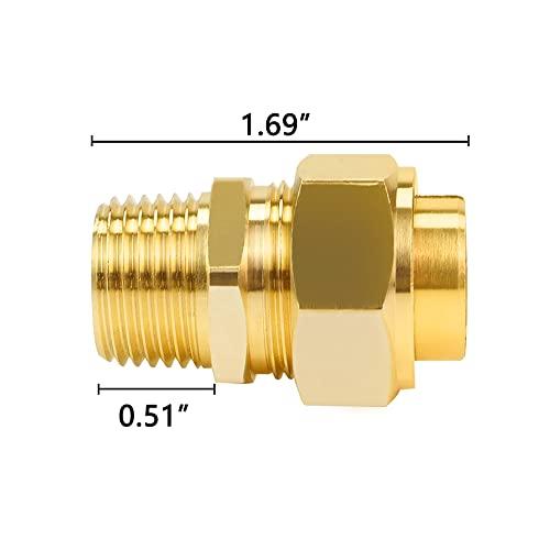 Tap Cap 4 Piece 1/2 Inch Cap Brass Pipe Fitting NPT Soft Copper Air ...
