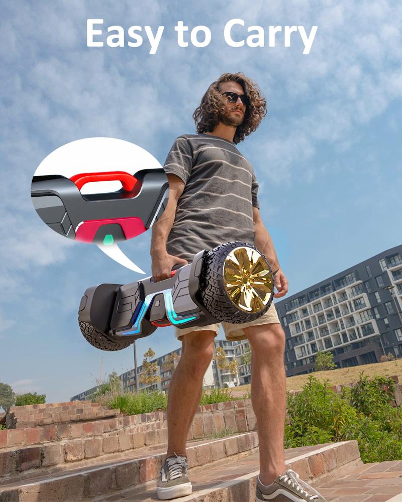 Gyroor All Terrain Hoverboard, 8.5 Off Road Hoverboards with 700w Motor ...