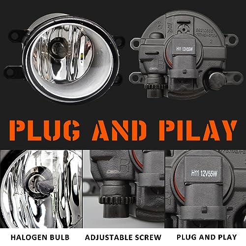 Rowxroad Fog Lights Assembly Compatible with 2008 2009 2010 Toyota ...