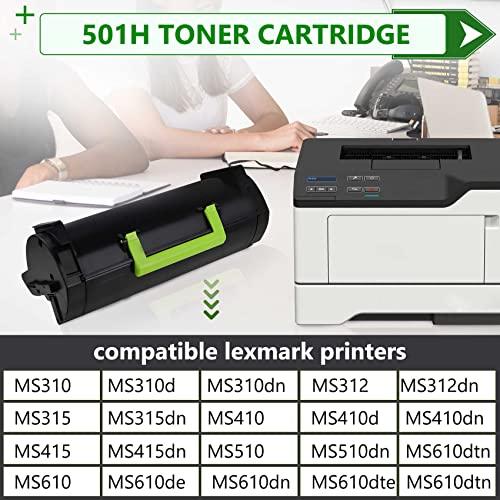 Vikua 501H 50F1H00 Cartucho de tóner compatible con impresora Lexmark ...