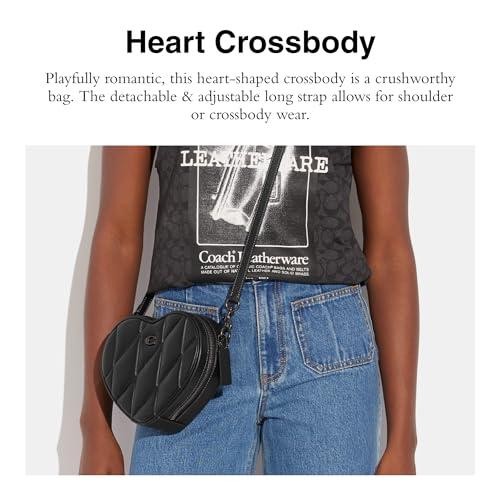 Coach Bolso Bandolera De Cuero Acolchado Con Corazón Para Mujer ...