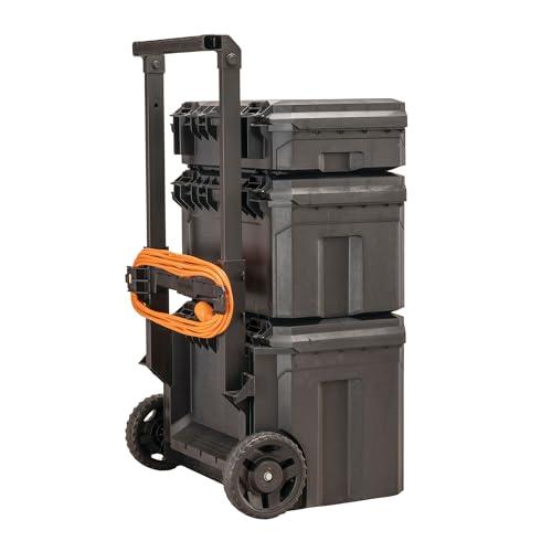 CRAFTSMAN TRADESTACK Tool Box with Wheels, Waterproof, Stackable System ...