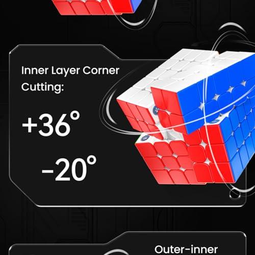 LiangCuber GAN 562M Núcleo magnético 5x5 Cubo de velocidad, GAN562 M Flagship Cube magnético 5x5 ...