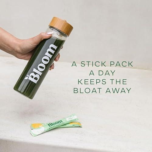 Bloom Nutrition Superfood Greens Powder Stick Packs, Digestive Enzymes ...