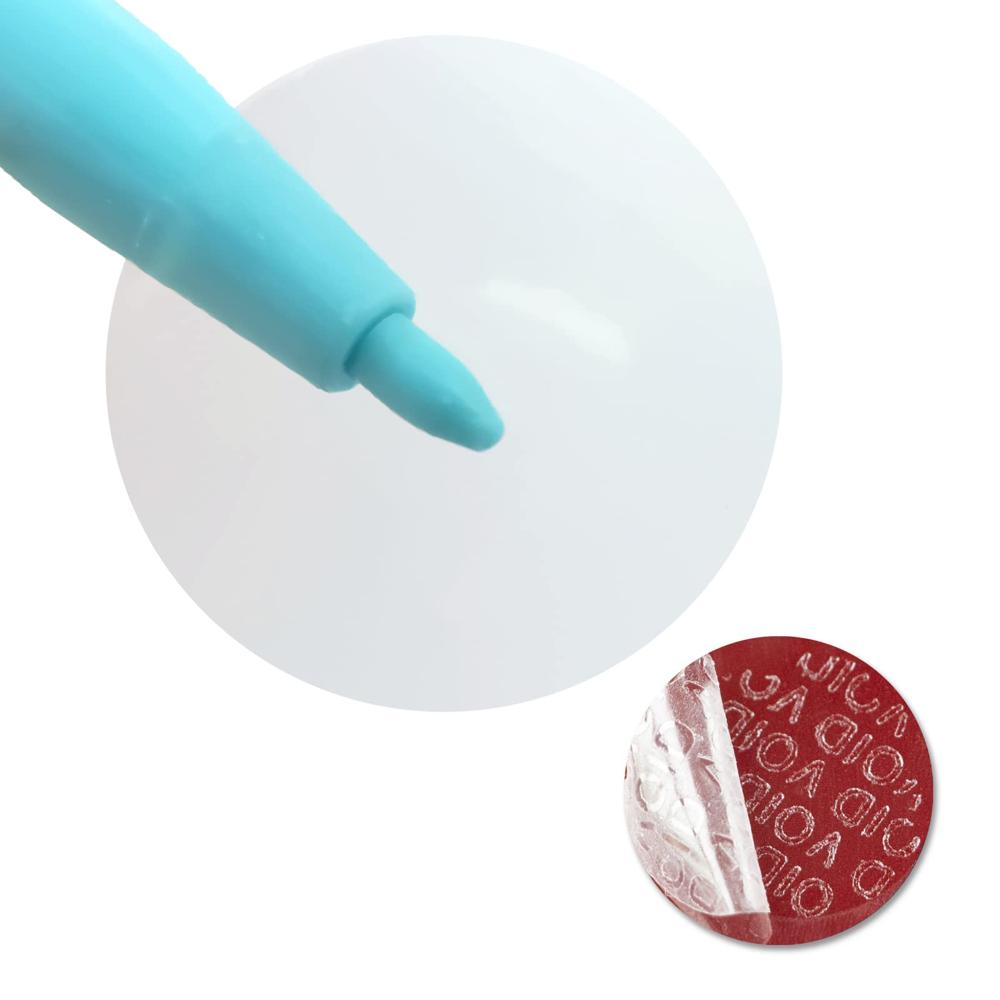Clear Tamper Evident Stickers Package Security Seals 1 inch Transparent ...