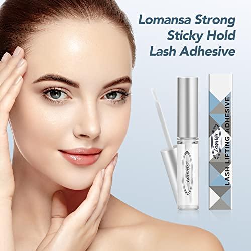 Lomansa Lash Lifting Adhesive 2pcs, 5pcs (5ml 0.16 oz) Pegamento fijador de varilla para ...