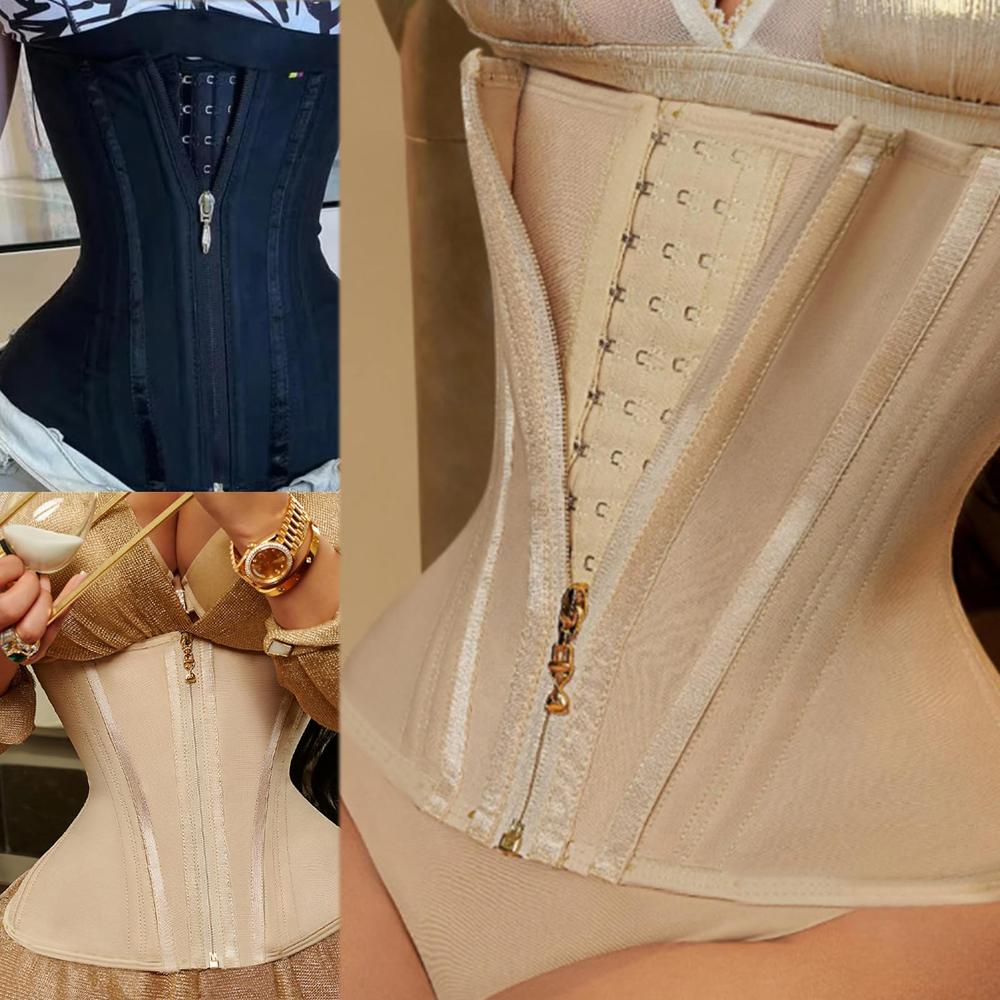 SARDFXUL Waist Trainer for Women Sports Girdle Waist with Zipper Body ...