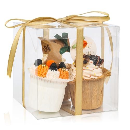 VGOODALL 32 cajas de regalo transparentes, cajas de regalo para fiestas ...