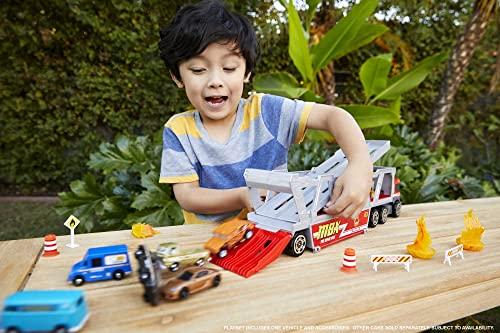 Matchbox Fire Rescue Hauler Playset Themed Hauler with 1 Fire-Themed ...