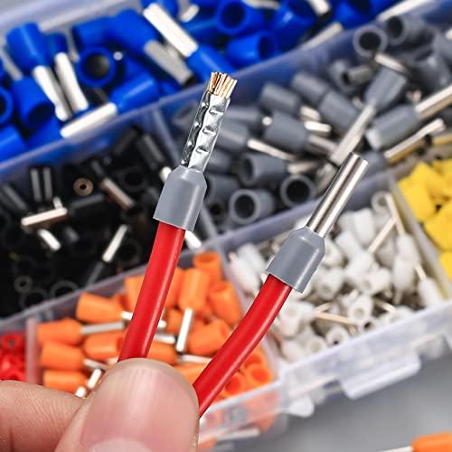 woshilaoDS Kit de conectores de virola de alambre de 800 piezas, kit de ...