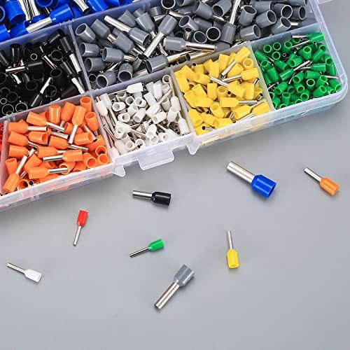 woshilaoDS Kit de conectores de virola de alambre de 800 piezas, kit de ...