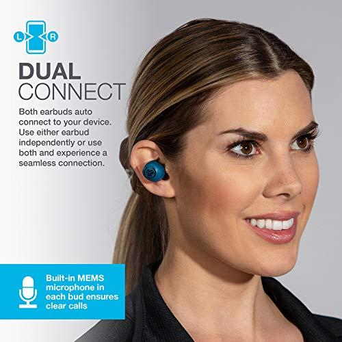 JLab Go Air True Wireless Bluetooth Earbuds + Charging Case, Dual ...